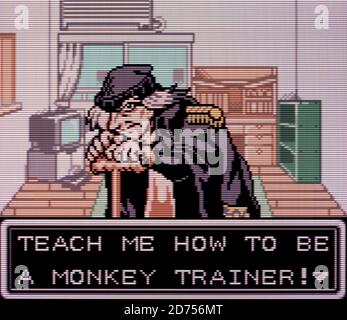 Monkey Puncher - Nintendo Game Boy Color Videogame - Editorial use only ...