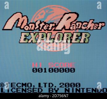 Monster Rancher Explorer - Nintendo Game Boy Color Videogame ...