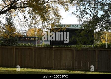 Labatt Park London Ontario Aerial with scoreboard sign Stock Photo - Alamy