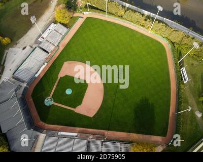 Labatt Park London Ontario Aerial with scoreboard sign Stock Photo - Alamy