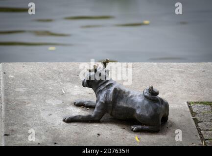Pug, Waldmops, artist Clara Walter, Brandenburg an der Havel, Germany ...