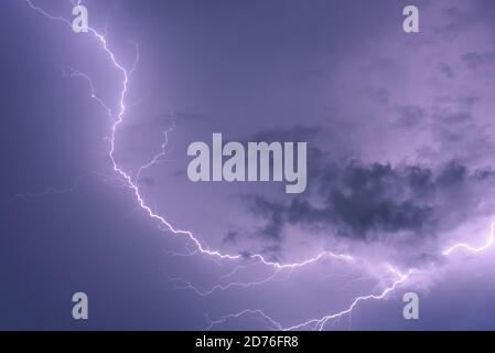 Thunder storms in raining time Stock Photo - Alamy