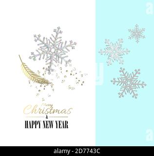 Abstract Beauty Merry Christmas and New Year Background with ...