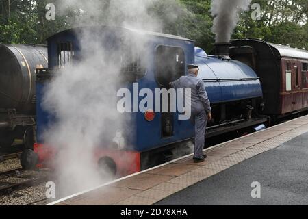 Steam Locomotive 'Linda' no. 21 at the Ribble Steam Railway and Museum ...