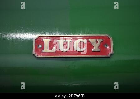 'Lucy' Avonside 1568/1909 saddle tank locomotive. Ribble Steam Railway ...