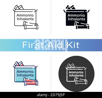 Ammonia inhalants black glyph icon Stock Vector Image & Art - Alamy