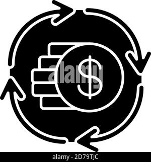 Cost synergy black glyph icon Stock Vector Image & Art - Alamy