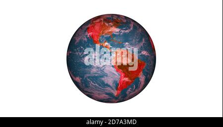 Damage world isolate on white background. Virous attack all over the ...