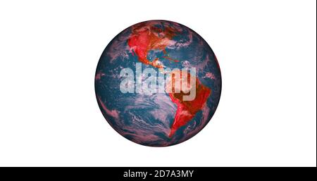 Damage world isolate on white background. Virous attack all over the ...