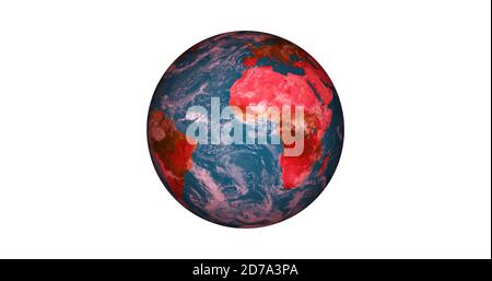 Damage world isolate on white background. Virous attack all over the ...