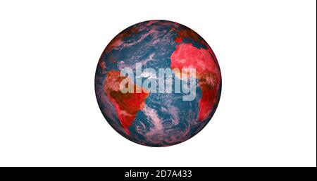 Damage world isolate on white background. Virous attack all over the ...