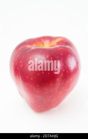 Red richard apple against white background Stock Photo - Alamy