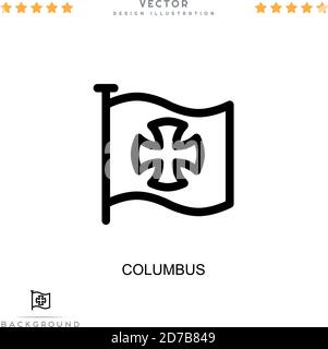Christopher columbus icon. Simple element from digital disruption ...