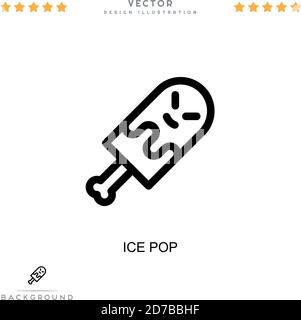 Ice Cream icon digital red Stock Vector Image & Art - Alamy