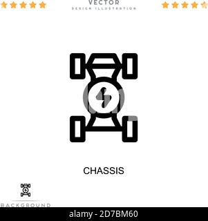 Electric car chassis icon, EV platform vector Stock Vector Image & Art ...