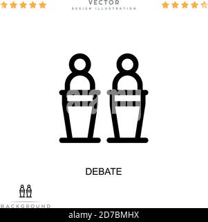 Debate Icon Simple Element From Business Management Collection