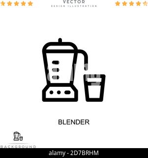 Blender icon. Line simple icon for templates, web design and ...