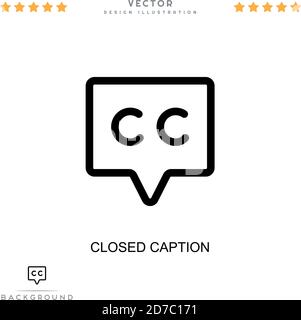 Disability audio text, illustration, vector on a white background Stock ...