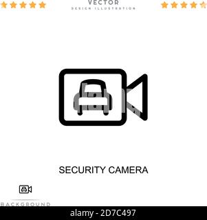 Street Camera icon from security collection. Simple line element Street ...
