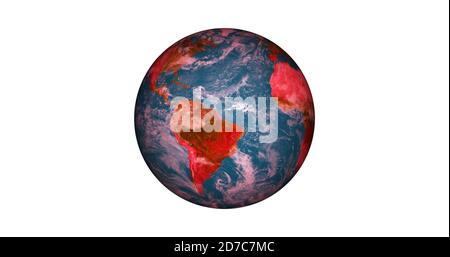 Damage world isolate on white background. Virous attack all over the ...