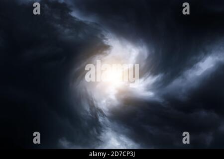 Dark storm clouds background. Dramatic dark clouds sky. Dark cloudy ...