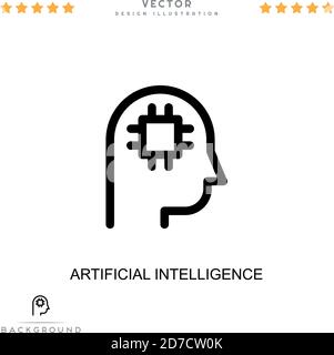 Neuron icon. Simple element from digital disruption collection. Line ...