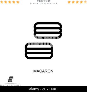 Macarons icon. Simple element from digital disruption collection. Line ...