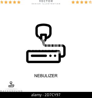 Nebulizer icon. Line element from medical equipment collection. Linear ...