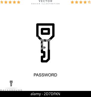 Password icon. Simple element from internet security collection ...