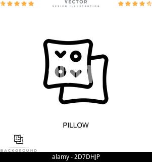 Pillow icon. Simple element from well sleep collection. Creative Pillow ...