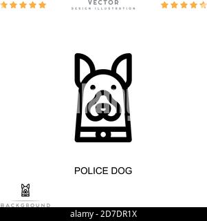 Police Dog icon. Simple element from police collection. Creative Police ...