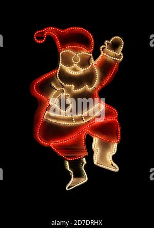 Father Christmas dancing at the Angarrack Christmas Lights Extravaganza ...