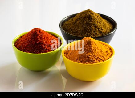 Indian spices Coriander Seeds/Dhania and Zira/Cumin - seeds with Powder ...