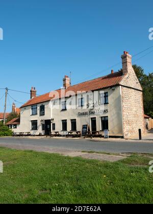 The Three Swallows pub, Cley, Norfolk, England UK Stock Photo - Alamy