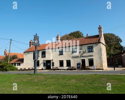 The Three Swallows pub, Cley, Norfolk, England UK Stock Photo - Alamy