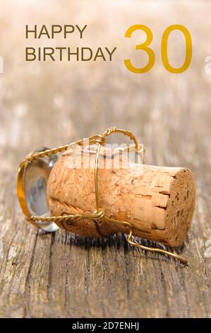 Happy congratulations to the 30th birthday Stock Photo - Alamy