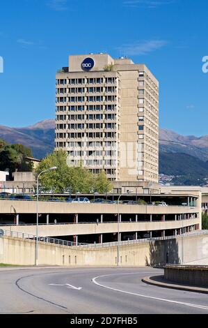 Lugano, Ticino, Switzerland - 14th October 2020 : View of the Civico ...