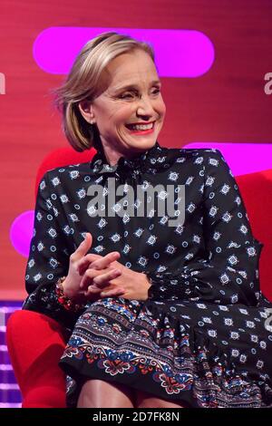 EDITORIAL USE ONLY Kristin Scott Thomas during the filming for the Graham Norton Show at BBC ...