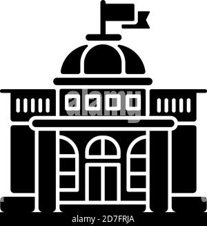 Parliament icon vector, filled flat sign, solid pictogram isolated on ...