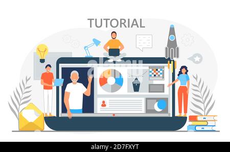 Graphic designer using AI technology for work vector illustration Stock ...