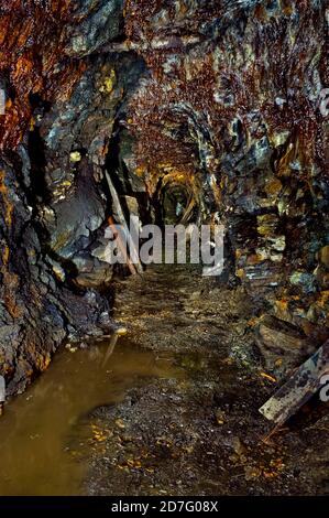 Miners adit, entrance to underground mine, Miners Park in Bullion City ...