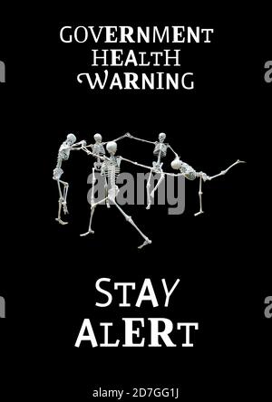 Government Health Warning - Stay Alert Stock Photo - Alamy