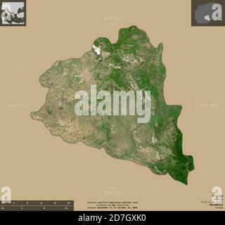 Prilep, municipality of Macedonia. High resolution satellite map ...