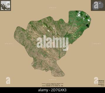 Probistip, municipality of Macedonia. High resolution satellite map ...