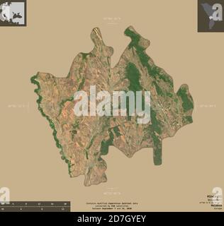Hincesti, district of Moldova. High resolution satellite map. Locations ...