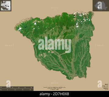 Gorj, county of Romania. High resolution satellite map Stock Photo - Alamy