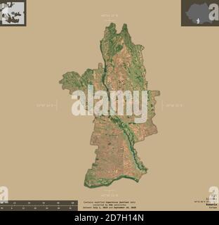 Olt, county of Romania. High resolution satellite map Stock Photo - Alamy