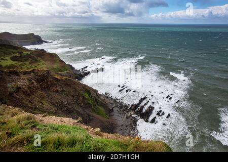 Cornish coastal scenery between Morwenstow and Mead, UK Stock Photo - Alamy