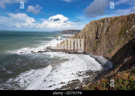 Cornish coastal scenery between Morwenstow and Mead, UK Stock Photo - Alamy