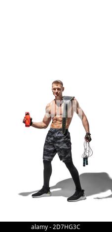 Flyer with young stylish man, break dancing dancer training in casual ...